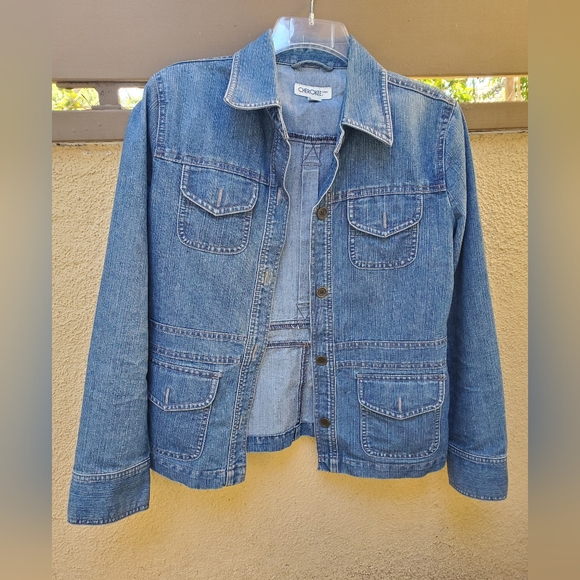 Cherokee | Jackets & Coats | Vintage Cherokee Denim Jacket Size S ...